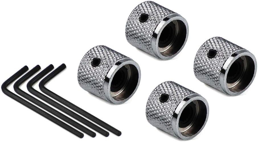 IKN 4PCS Metal Dome Knobs 18 Teeth Spline Hub for 6mm Coarse-knurled ...