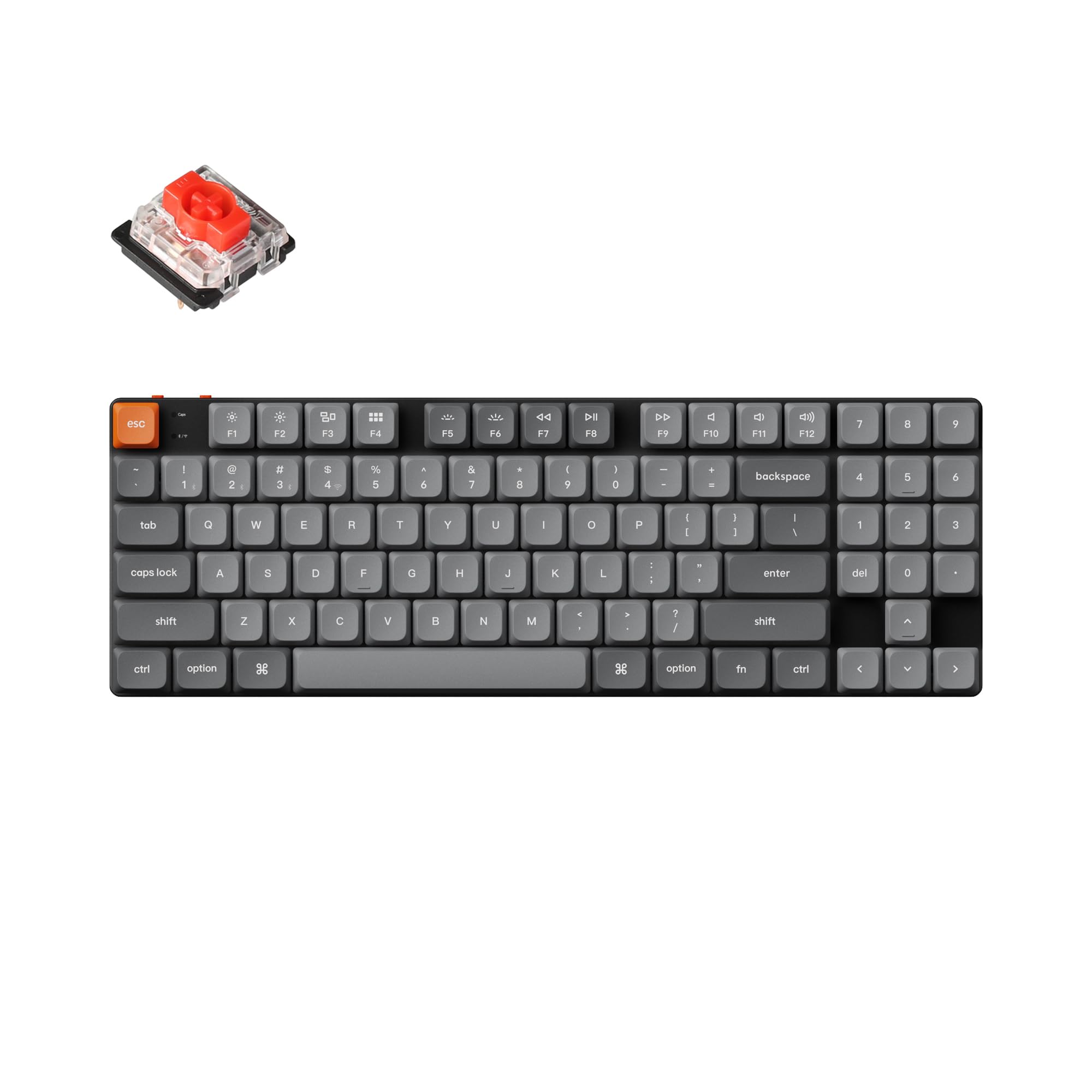 Keychron K13 Max Low-Profile Wireless Mechanical Keyboard, QMK/VIA TKL ...