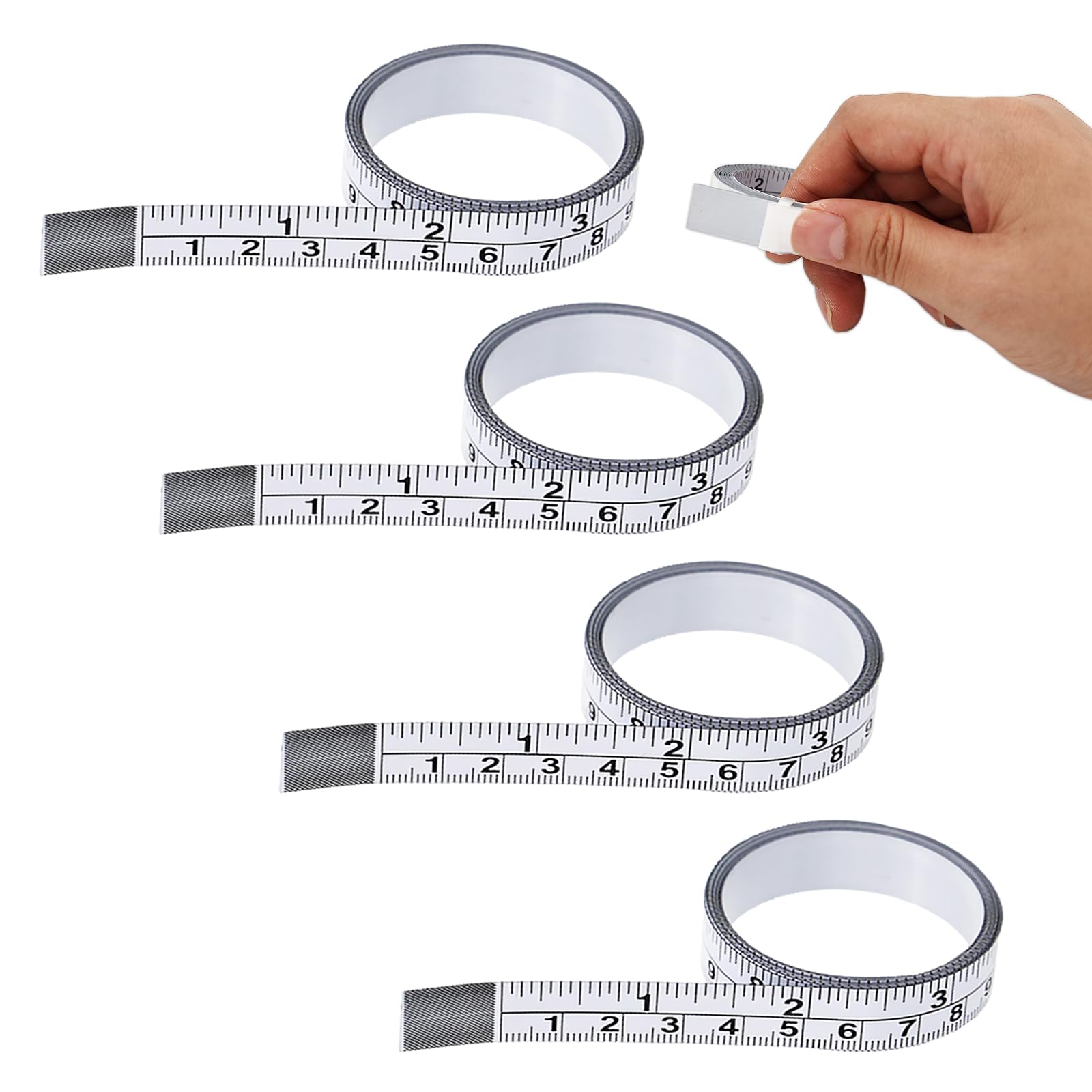 4 PCS Adhesive Measuring Tape, Steel 78 Inches/200cm Adhesive Tape ...