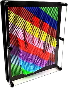 Amazon.com: 3D Pin Art Intellectual Fun Toy Rainbow Plastic Pin Art ...