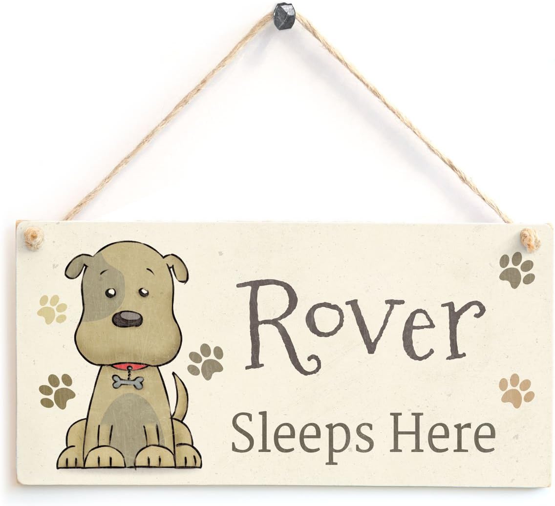 Anita's Country Crafts Super Cute Pet Dog Sign ‘Sleeps Here ...