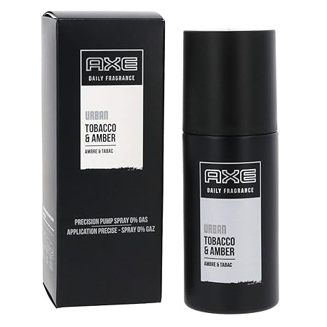 2 x Axe Daily Fragrance Tobacco & Amber Urban Eau de Toilette Parfum ...