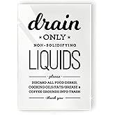 Amazon.com: 4x6 Inch Drain Only Non-Solidifying Liquids Designer Sign ...