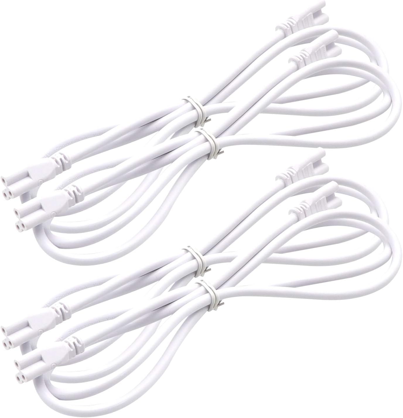 T5 T8 Extension Cords 4ft Connector Cord 3 Prong Extended Power Cable