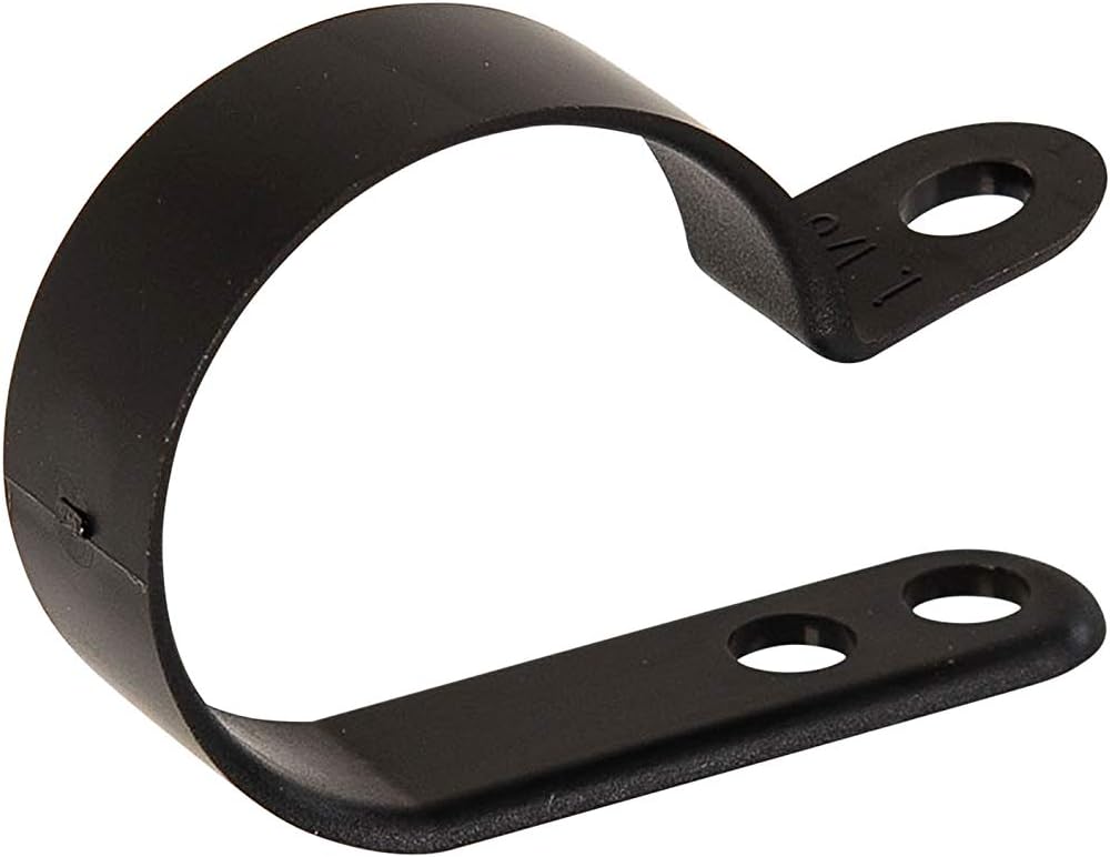GTSE 100 Pack of Black Nylon P-Clips – 5.0mm (3/16”) Diameter – High ...