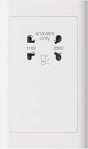 MK (ELECTRIC) MV701WHI MK Essentials socket, shaver, White - - Amazon.com