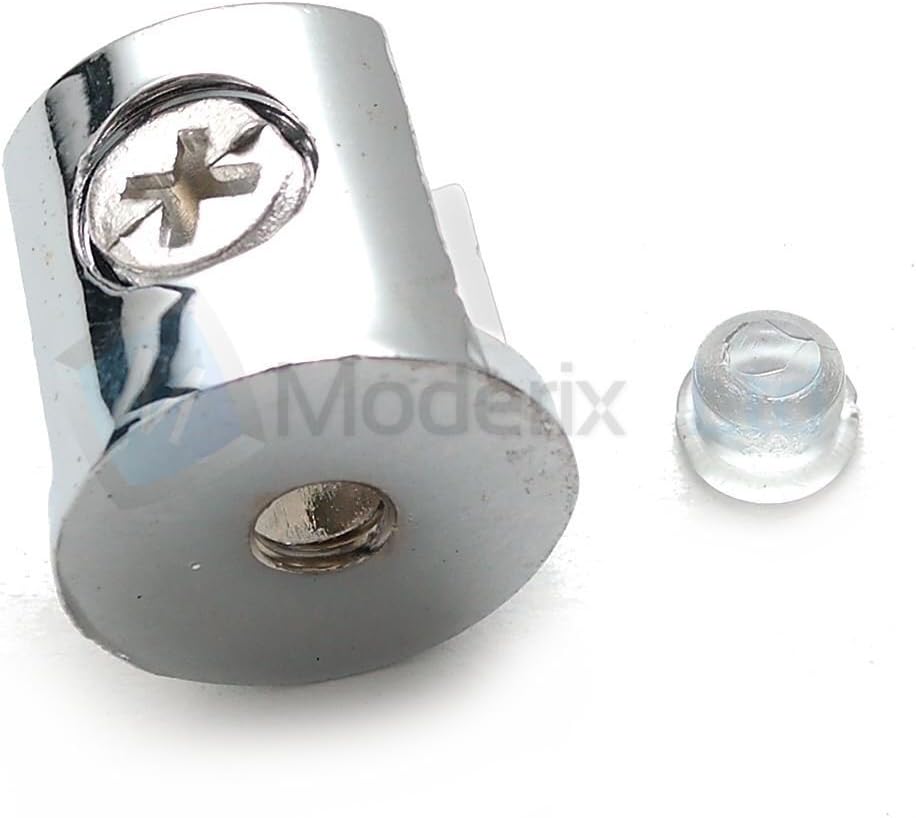 Small Chrome Plated Shelf Bracket Glass Shelf Support 6-10mm Thickness ...