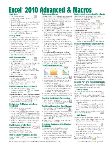 12 Excel 2010 Formulas Sheet Pdf Most Complete Formulas