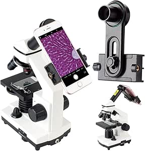 Amazon.com: 2019 New Version Microscope Lens Adapter, Microscope ...