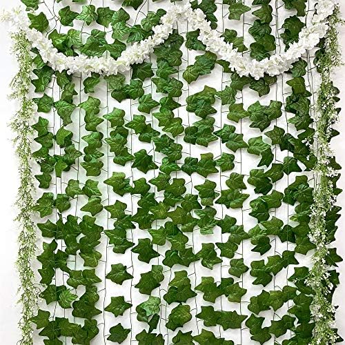 WAKISAKI (Aesthetic) 15-Pack Artificial Fake Vines Flowers Plants, 3-in ...