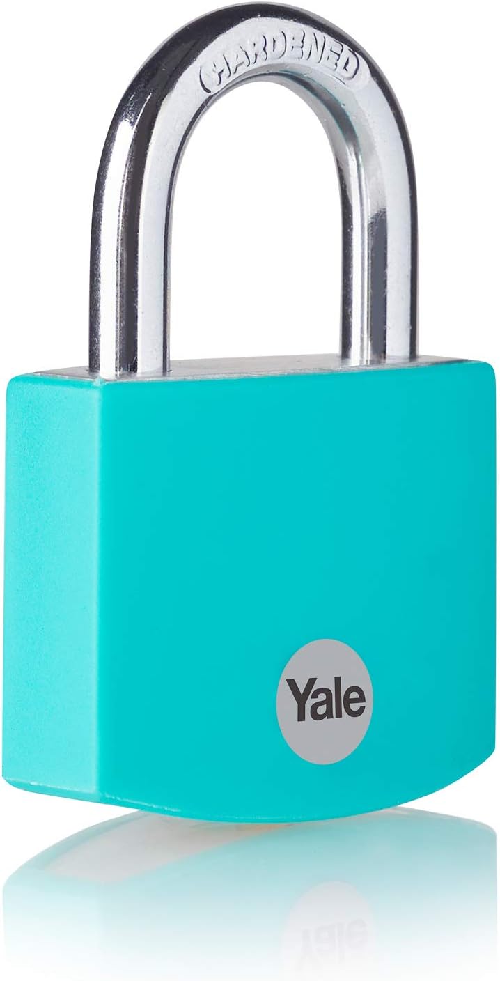 Yale YE3B/38/156/1/TE – Teal Long Shackle Aluminium Padlock (38 mm ...