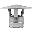 4 Inch Round Roof Cap - All Weather Chimney Cap - Galvanized Steel ...