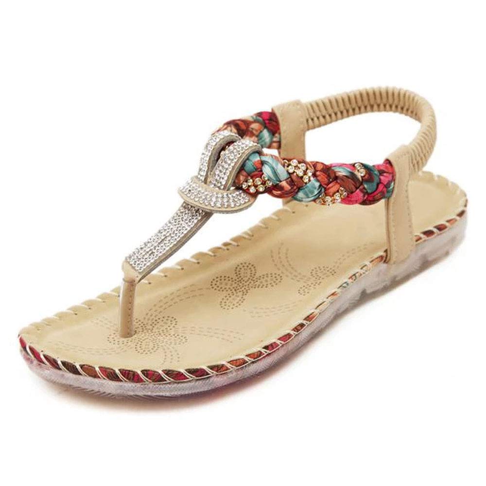 Buy Weave Style Rhinestone Sandals - Anti-Slip Comfortable Soft Braided ...
