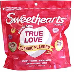 Amazon.com : Sweethearts Candies, Classic Flavors, 16 oz : Grocery ...