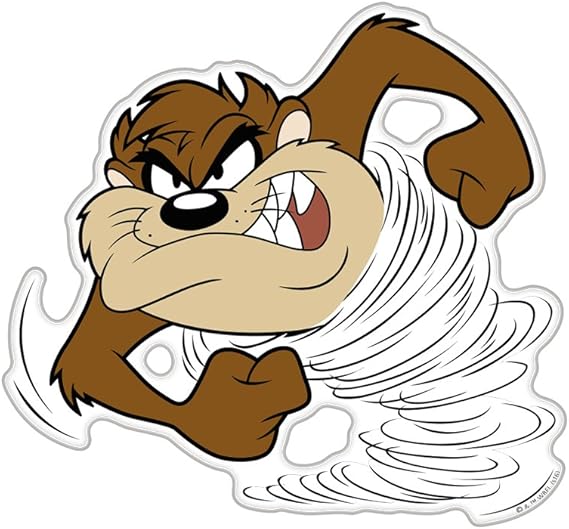 Taz Character Automotive Decal, Domed Emblem Sticker for Cars Trucks ...