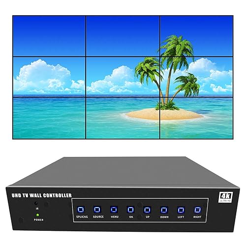 ISEEVY 9 Channel 4K60 UHD Video Wall Controller 3x3 2x4 4x2 TV Wall ...