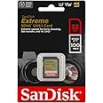 Amazon.com: SanDisk 32GB Extreme SDHC UHS-I Memory Card - 90MB/s, C10, U3, V30, 4K UHD, SD Card ...