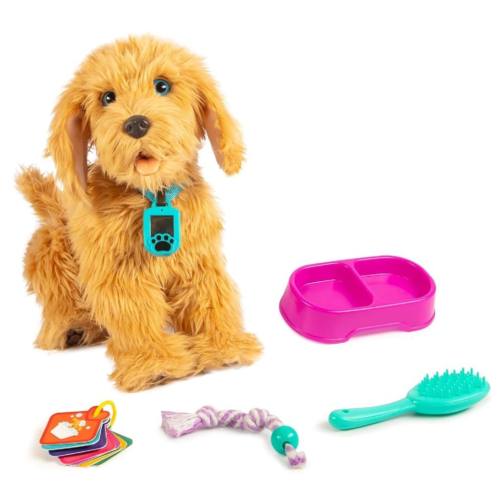 My Fuzzy Friend Moji Interactive Labradoodle - Plush Interactive Dog ...
