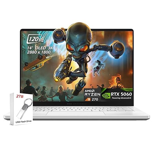 ASUS ROG Zephyrus G14 AI Gaming Laptop 14.0" ROG Nebula OLED 2.8K ...