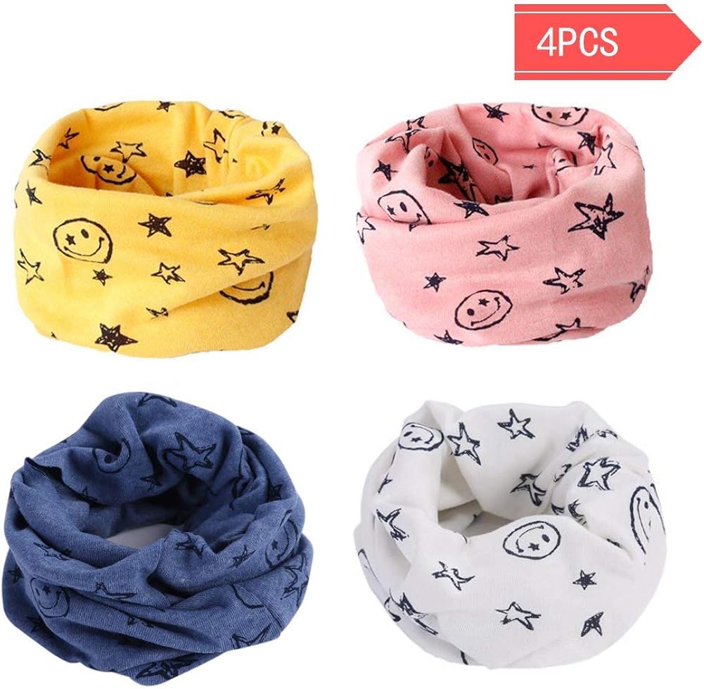 Danolt Infinity Scarves for Kids, Winter Cotton O Ring Neck Warmer Loop ...