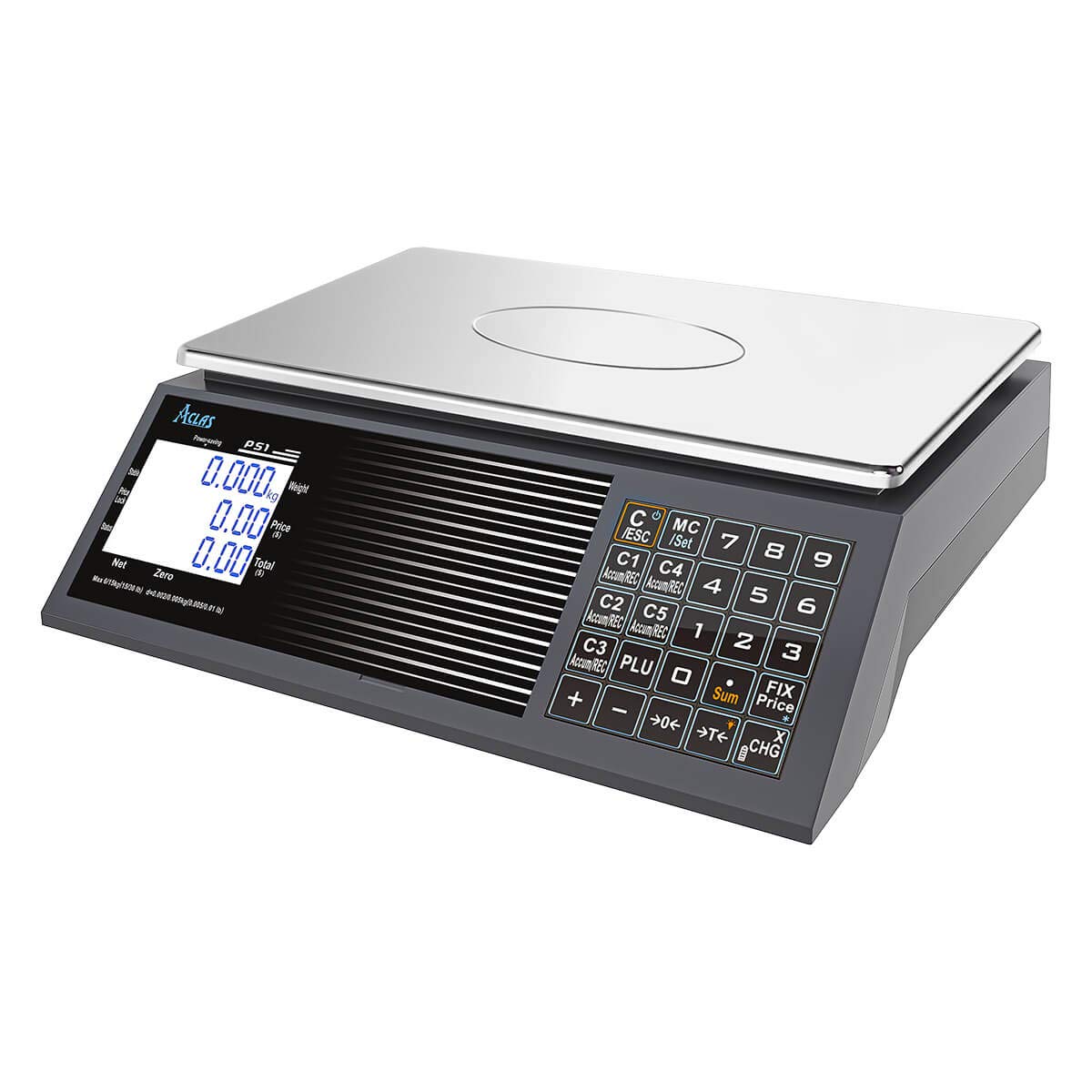 NTEP Certified Price Computing Scale 60lbs Legal for Trade RS-232 Port ...