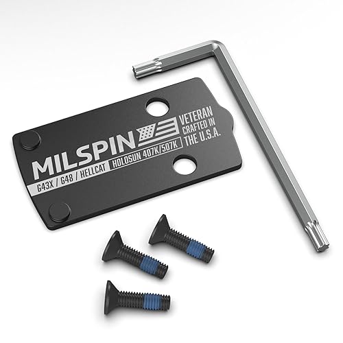 Milspin Optic Mount for Holosun 407K, Holosun 507K, and Holosun EPS ...