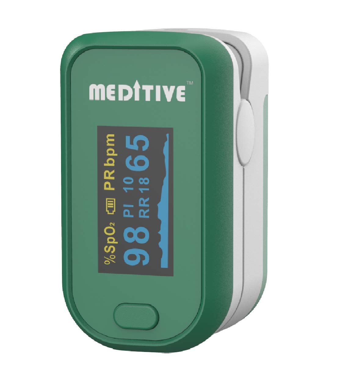 MEDITIVE Fingertip Pulse Oxygen Monitor, Pulse Rate with Respiratory ...