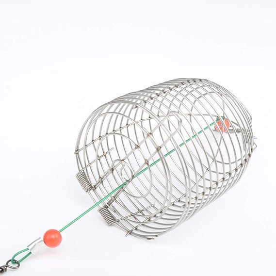 Huilongxin Fishing Bait Cage - Stainless Steel Small: Amazon.co.uk ...