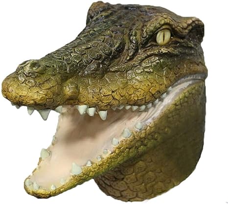 Amazon.com: Latex Crocodile Alligator Mask Predatory Aquatic Reptile ...