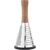 Amazon.com: Cone Cheese Grater with Handle Stainless Steel Triple ...