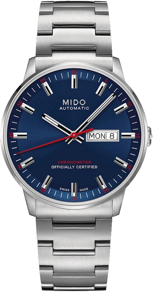 Mido Men's Automatic Watch Commander II Analogue Stainless Steel ...