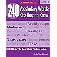 Amazon.com: 240 Vocabulary Words Kids Need to Know: Grade 6: 24 Ready ...