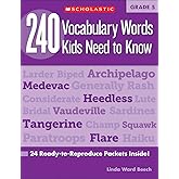 Amazon.com: 240 Vocabulary Words 4th Grade Kids Need To Know: 24 Ready ...