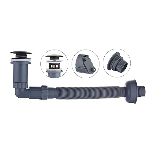 GORDEE P Trap Bathroom Sink Stopper Right-Angle Bottle Trap Complete ...