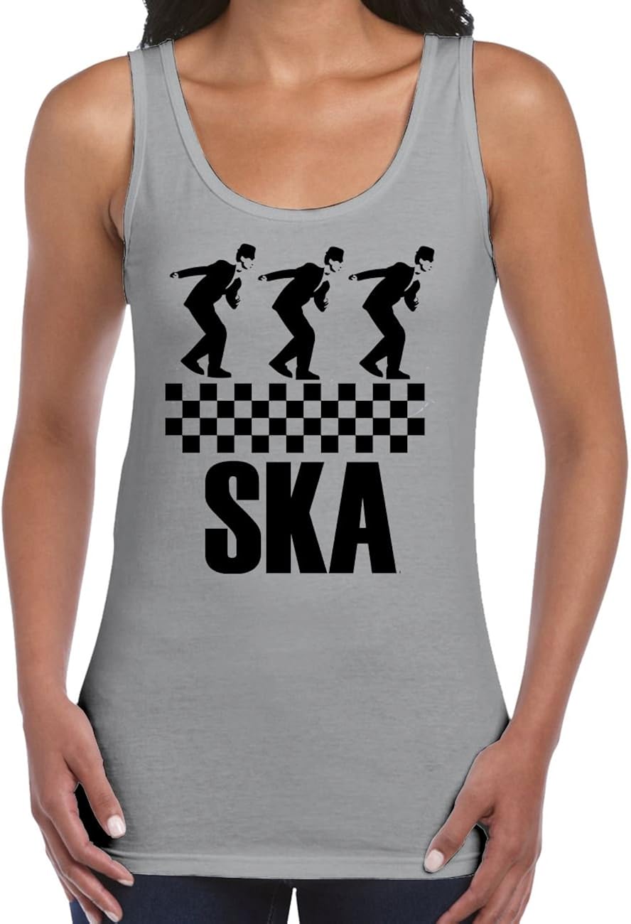 Tribal T-Shirts Womens Ska Dancers Vest Top: Amazon.co.uk: Clothing