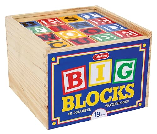 Schylling Large ABC Wood Blocks in Bahrain | Whizz Stacking Blocks