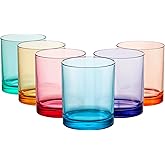 Amazon.com | US Acrylic Classic Plastic Reusable Drinking Glasses (Set of 8) 12oz Rocks & 16oz ...