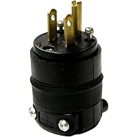 Amazon.com: Leviton 515PR 15 Amp 125 Volt, Straight Blade Rubber Plug ...
