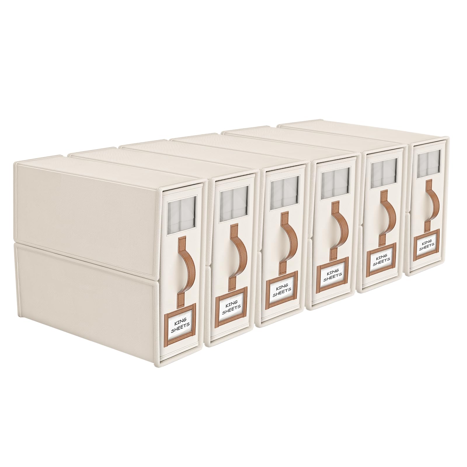 BigPonPon 6 Pack Bed Sheets Organizers And Storage (King Size),Foldable ...