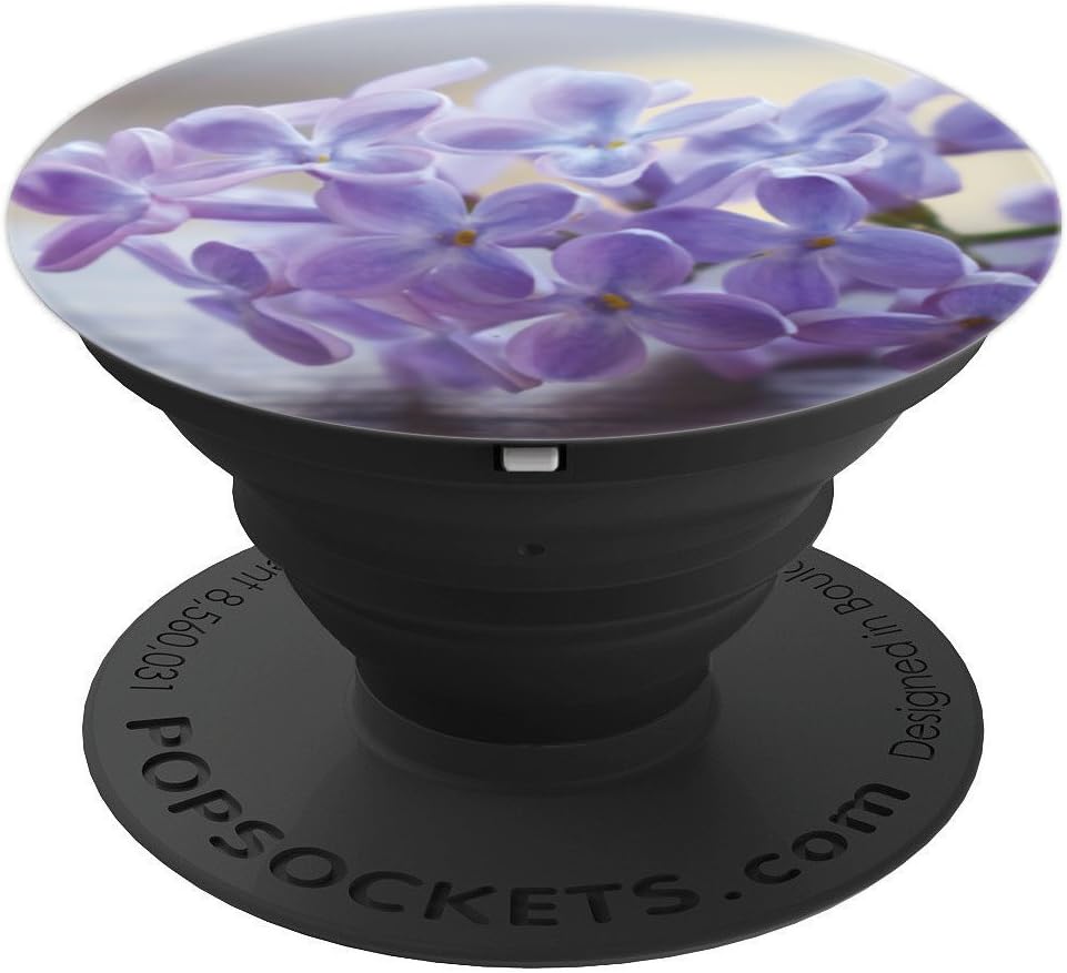 Amazon.com: Purple Lilac Flower PopSockets Grip and Stand for Phones ...