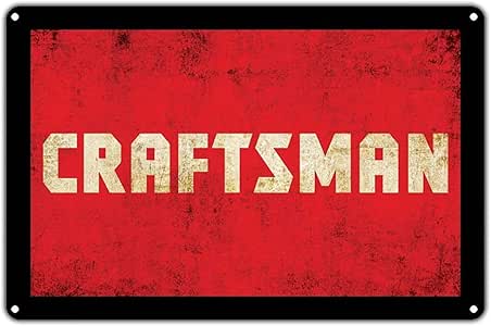 Amazon.com: crysss Craftsman Power Tools Handyman Vintage Retro Metal ...