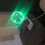 Amazon.com: OnetwoUSB LED Clock Fan with Real Time Display Function,USB ...