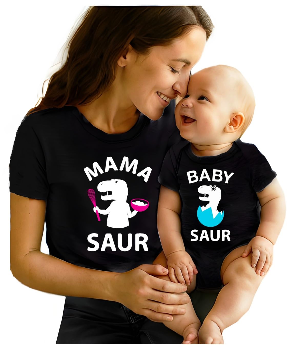 Tstars Mama & Baby Saur Matching Set Gift for New Moms and Babies ...