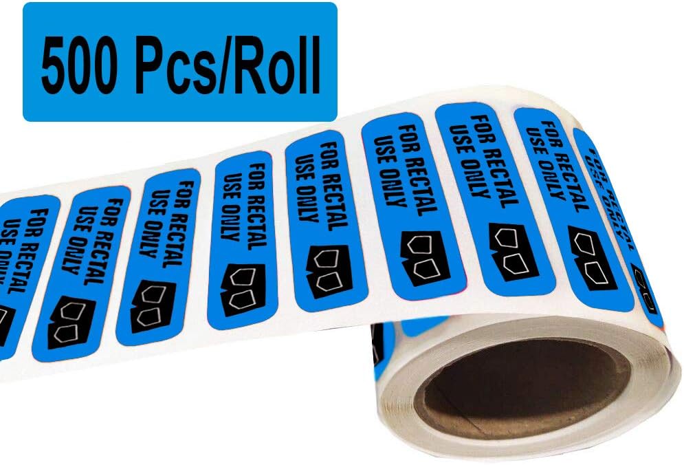 Amazon.com : 500"for Rectal Use Only" Stickers Waterproof - 1.5" x 3/8 ...