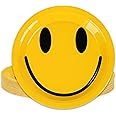 Amazon.com: Whaline 40Pcs Smile Face Dessert Plate One Happy Dude ...
