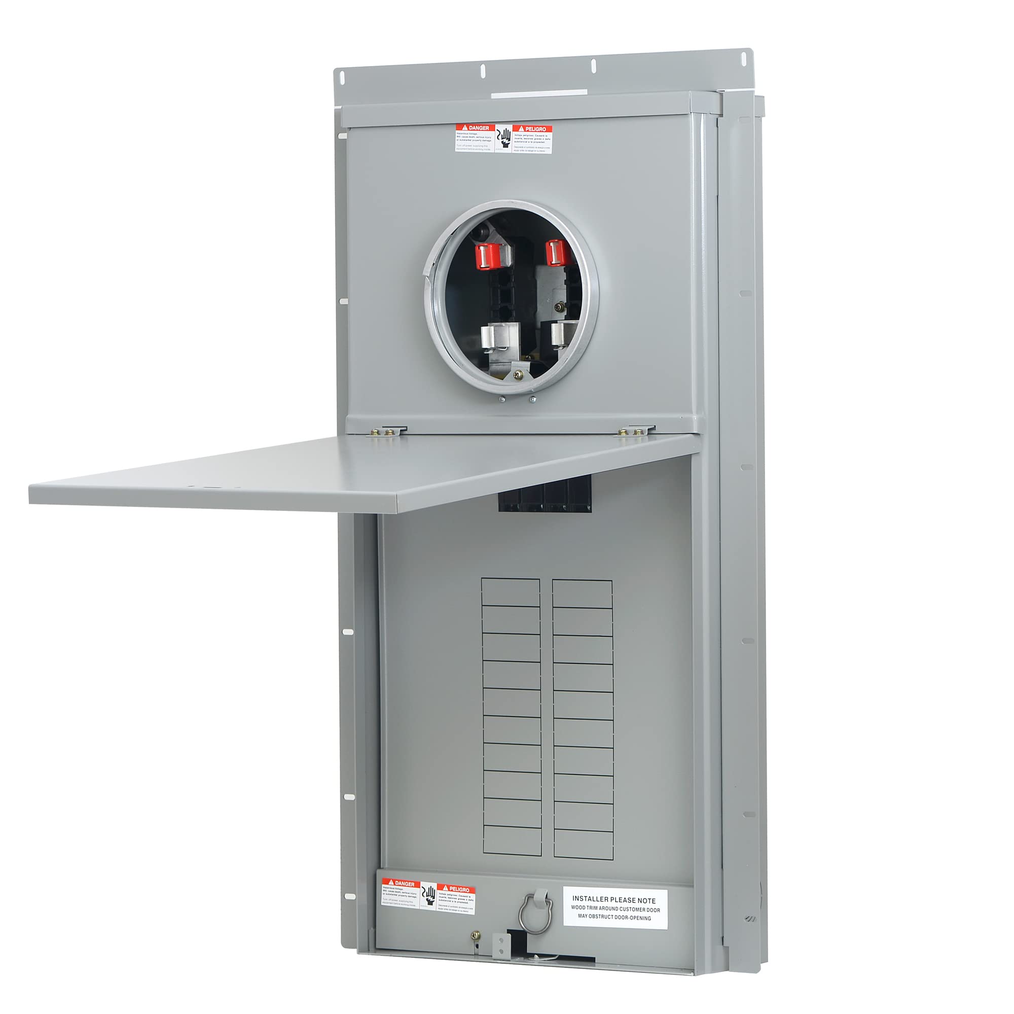 MC2040B1200F 20 Space 40 Circuit 200-Amp Flush Mount Meter Load Center ...