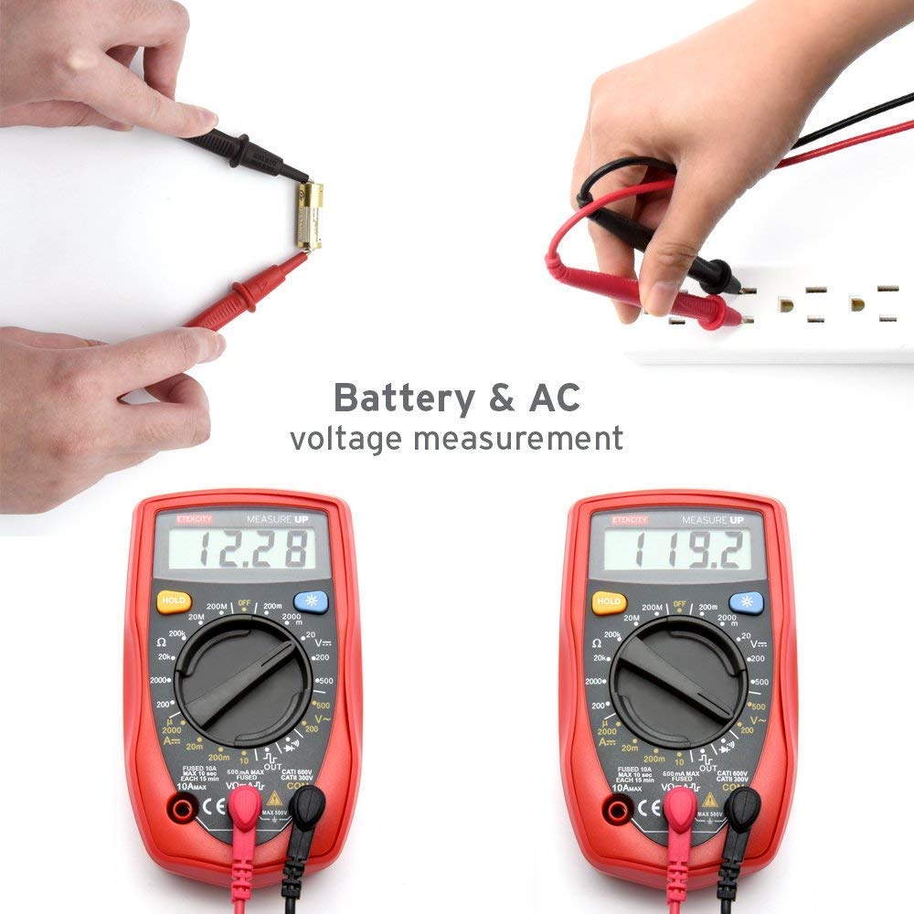 Mua Etekcity Digital Multimeter, AC DC Voltmeter Amp Volt Ohm Current ...