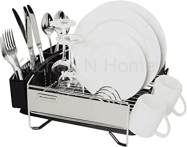 Amazon.com - KitchenAid Dish Drying Rack Stainless Steel Space-Saving ...