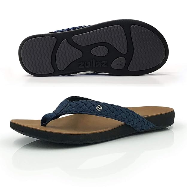 Footlogics Zullaz Xanthe Orthotic Flip Flops for Women, Stylish ...