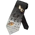 Amazon.com: Steven Harris Mens Optometrist Eye Chart Necktie - Black ...